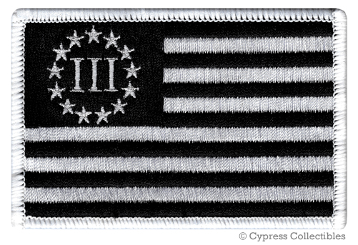 Find III PERCENTER BLACK FLAG BIKER PATCH embroidered 2nd AMENDMENT PATRIOTIC GUN in Austin ...