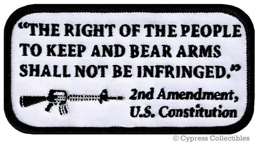 Find 2nd AMENDMENT BIKER PATCH embroidered iron-on GUN RIFLE PATRIOTIC ...