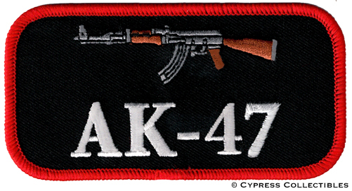 Purchase AK47 ASSAULT RIFLE PATCH - ARMED BIKER EMBLEM iron-on GUN ...