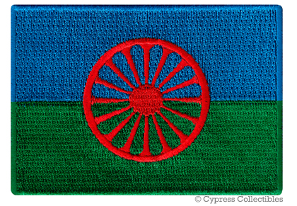 ROMANI FLAG embroidered iron-on PATCH SOUVENIR EMBLEM EUROPEAN GYPSY ...